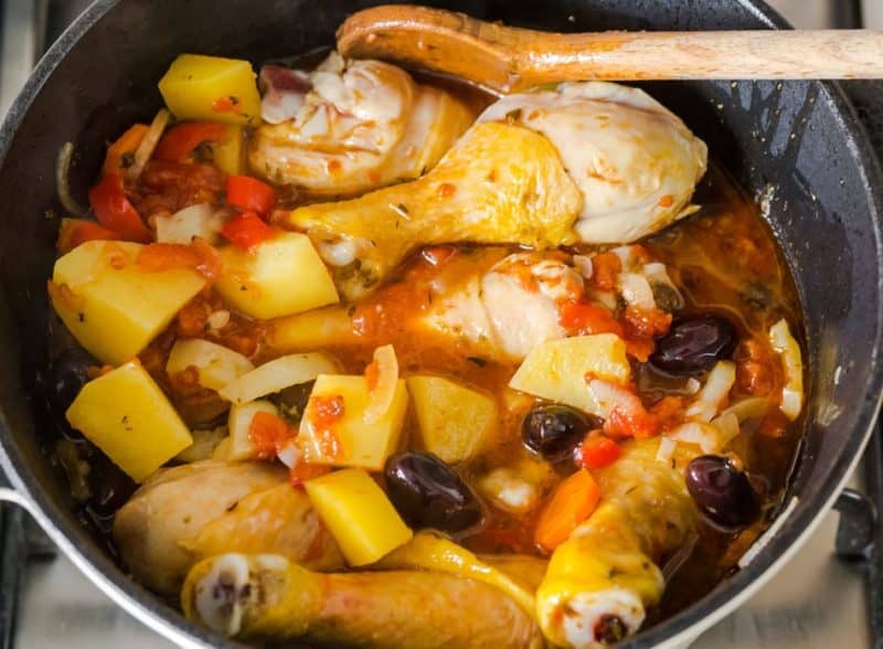 Spanish Chicken Stew [Hearty & Easy 60 Minute Recipe]